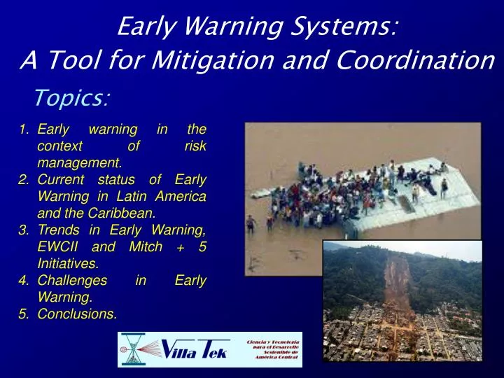PPT - Early Warning Systems: A Tool for Mitigation and Coordination ...