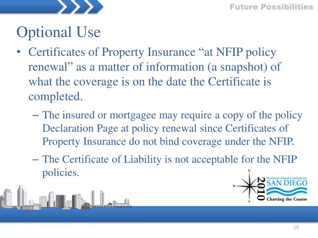 PPT - Evidence of NFIP Flood Insurance and Documenting Grandfathering ...