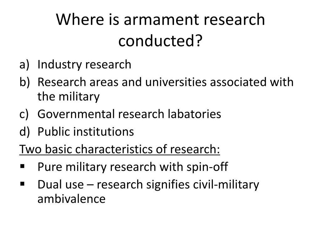 PPT - Military Research at Universities: Balancing Science and Societal ...