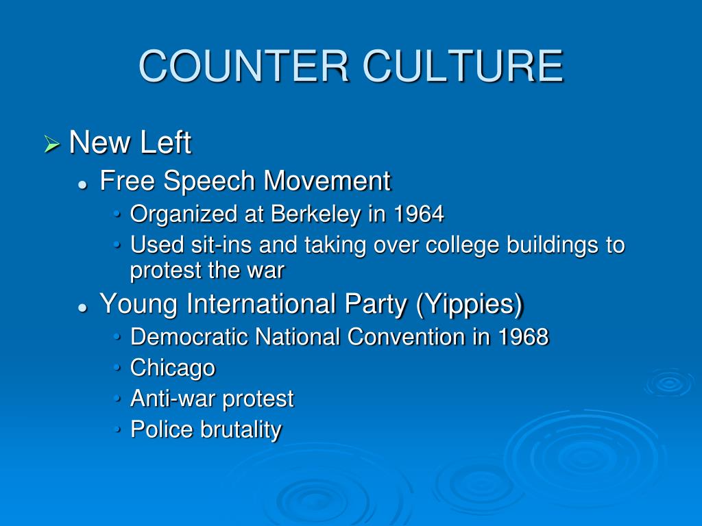 PPT - COUNTERCULTURE & POPULAR CULTURE OF THE 1960S PowerPoint ...