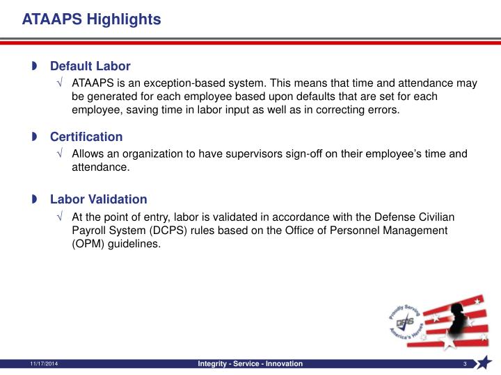PPT - Automated Time Attendance and Production System (ATAAPS) User ...