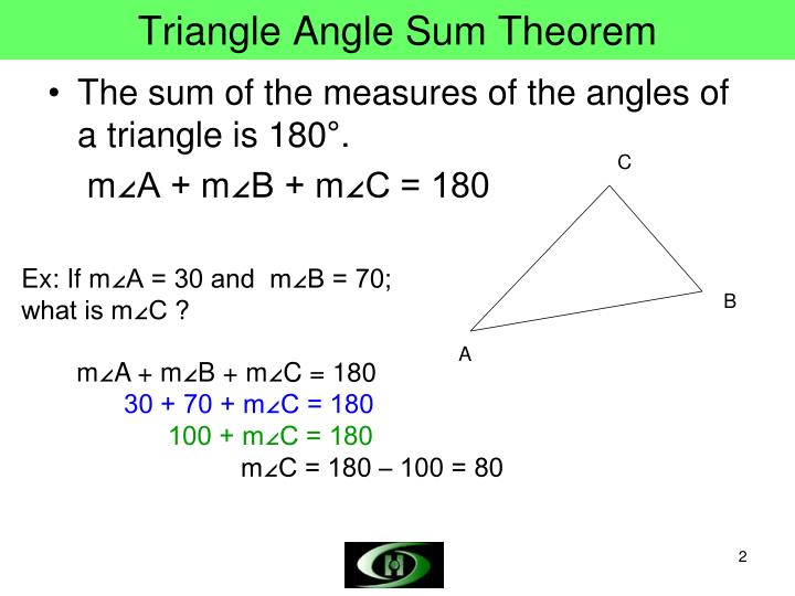 PPT Triangle Angle Sum Theorem Triangle Exterior Angle Theorem PPT Triangle Angle Sum Theorem Triangle Exterior Angle Theorem