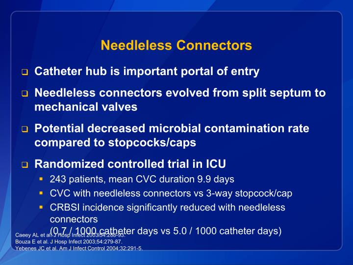 PPT - Epidemiology and Prevention of Catheter-Related Bloodstream ...