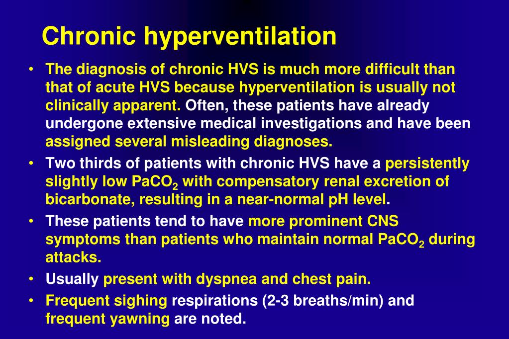 PPT - Hyperventilation syndrome BY AHMAD YOUNES PROFESSOR OF THORACIC ...