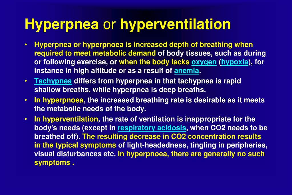 PPT - Hyperventilation syndrome BY AHMAD YOUNES PROFESSOR OF THORACIC ...