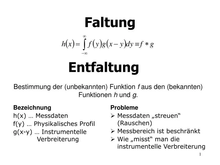 PPT - Faltung PowerPoint Presentation, free download - ID:6744898