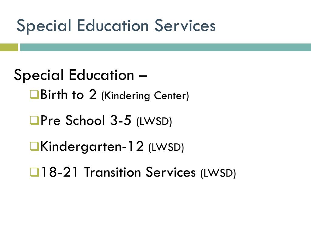 PPT - Special Services Overview PTSA Special Needs Group September 2011 ...