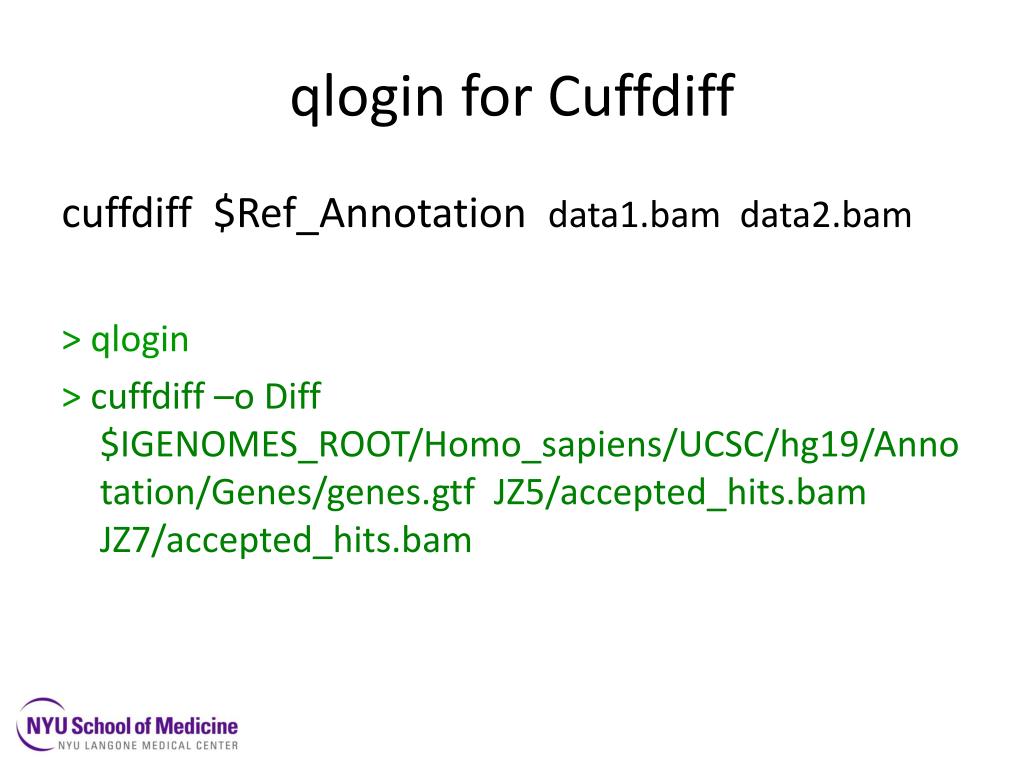 PPT - Hands-on Tutorial: RNA- seq Analysis using Cluster Computing ...