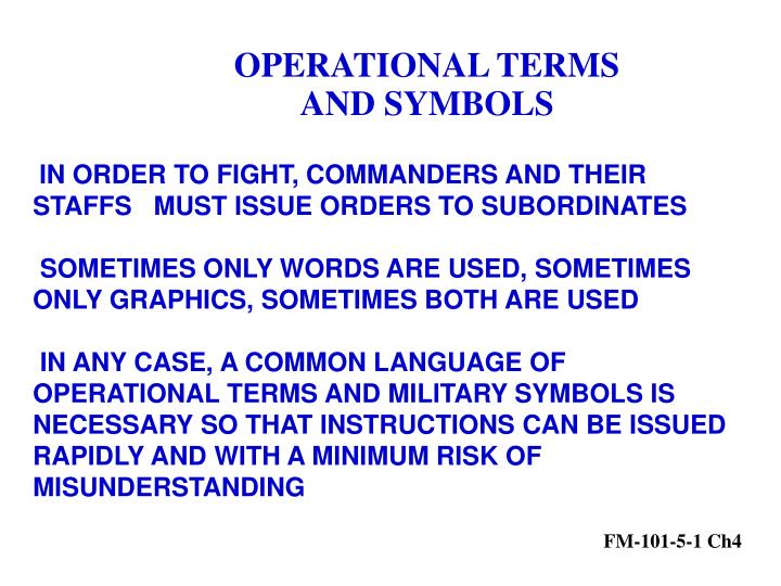 PPT - MILITARY TERMS AND SYMBOLS PowerPoint Presentation - ID:6746648