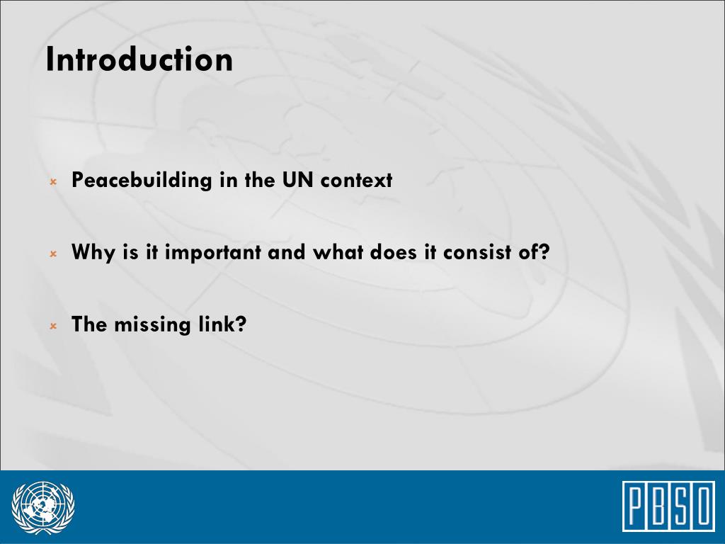 PPT - Peacebuilding: The Road to Sustainable Peace PowerPoint ...