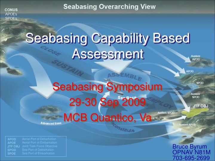 PPT - Seabasing Capability Based Assessment PowerPoint Presentation ...