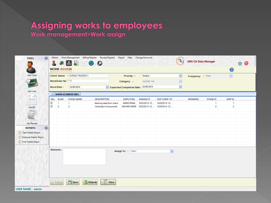 PPT - Comprehensive Work Management and Billing System for Efficient ...