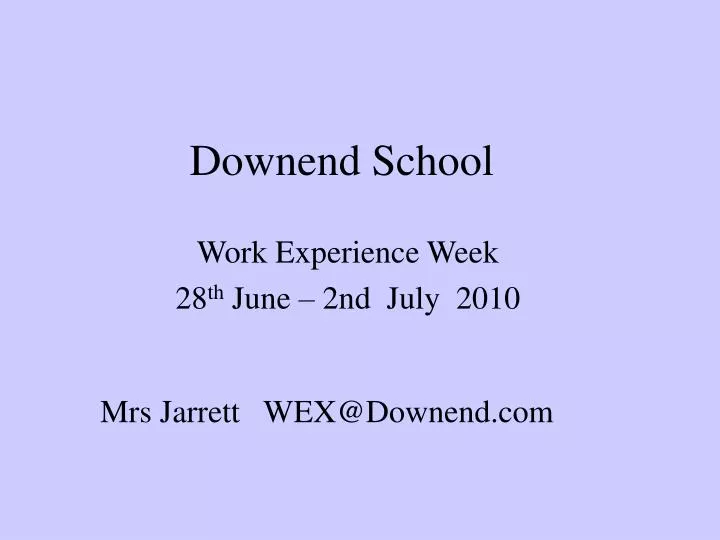 PPT - Downend School PowerPoint Presentation, free download - ID:6748341