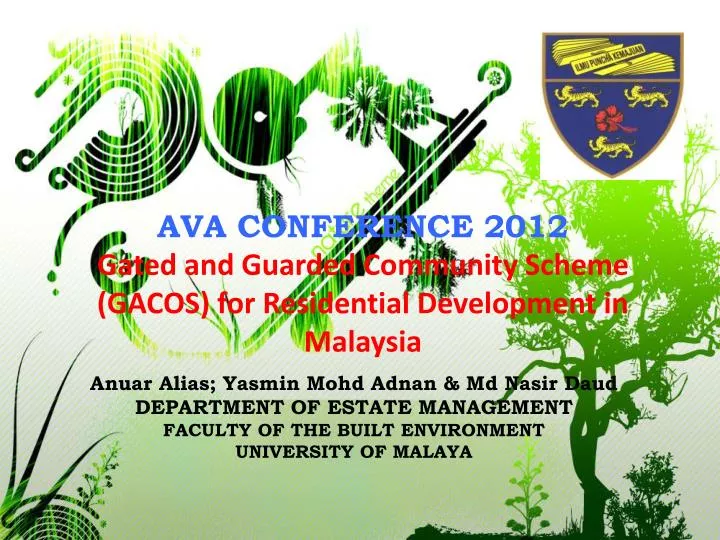 PPT - Anuar Alias; Yasmin Mohd Adnan & Md Nasir Daud DEPARTMENT OF ...