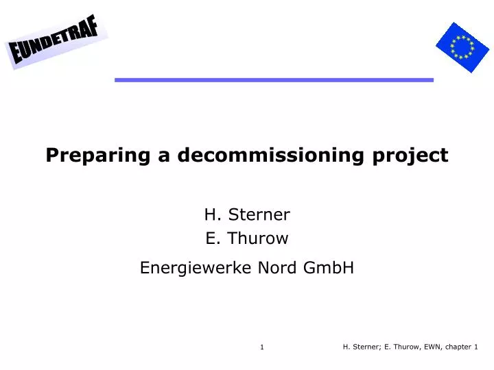 PPT - Preparing a decommissioning project PowerPoint Presentation, free ...