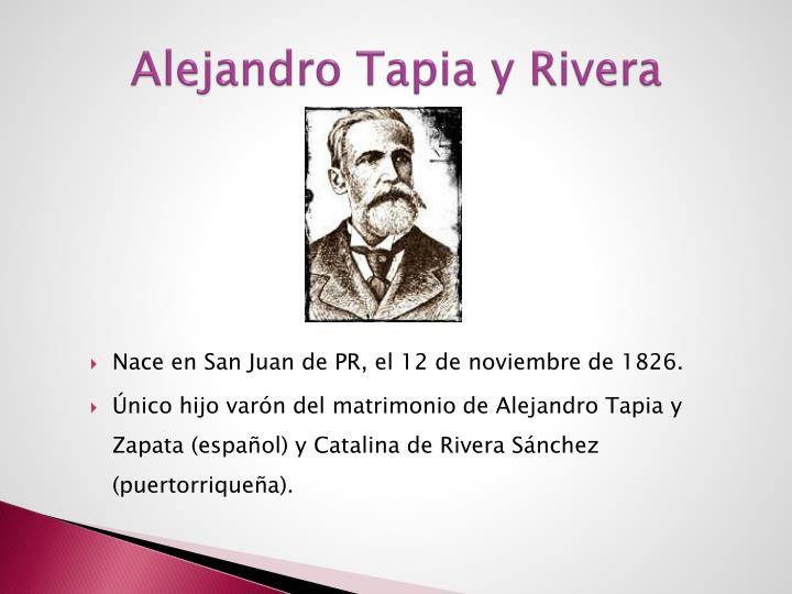 PPT - Alejandro Tapia y Rivera y la educación de la mujer PowerPoint ...