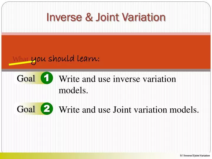 PPT - Inverse & Joint Variation PowerPoint Presentation, free download ...