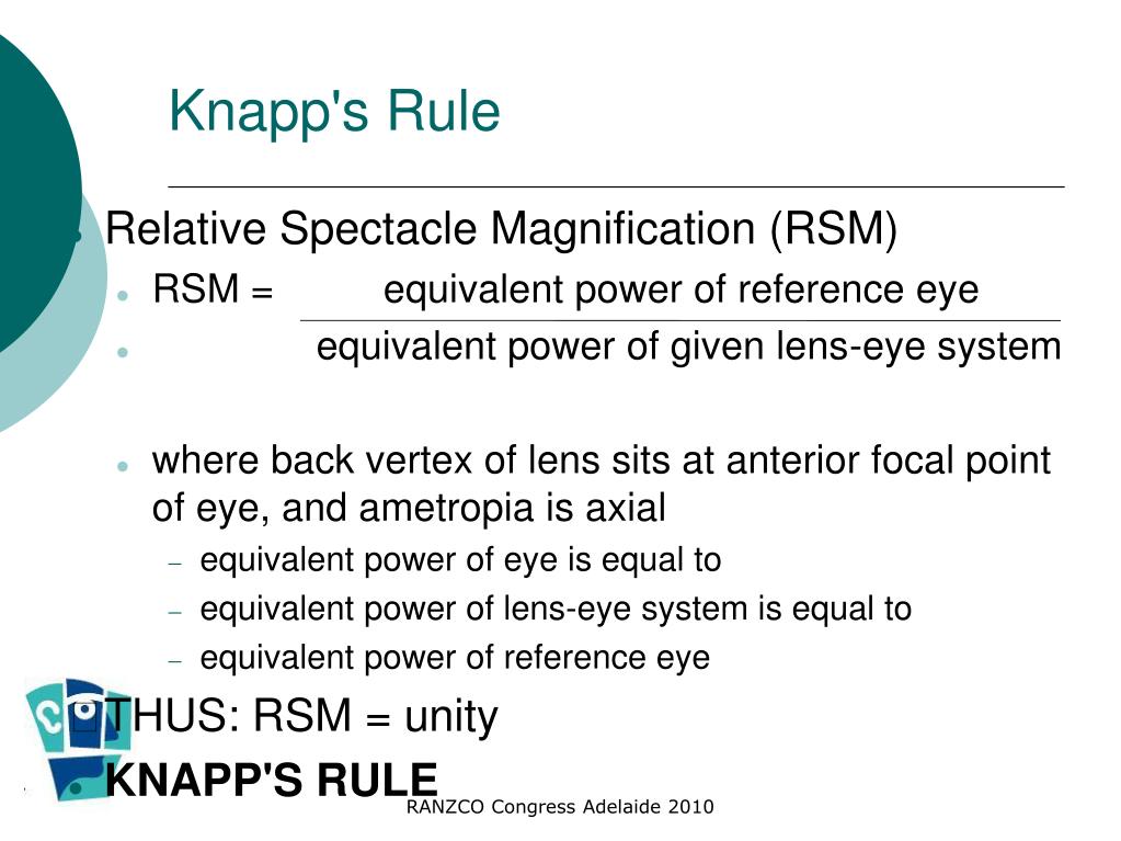PPT - Aniseikonia: A rare cause of diplopia (Including after ...