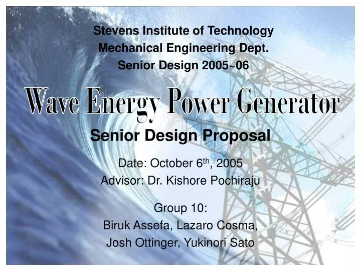 PPT - Senior Design Proposal PowerPoint Presentation, free download ...