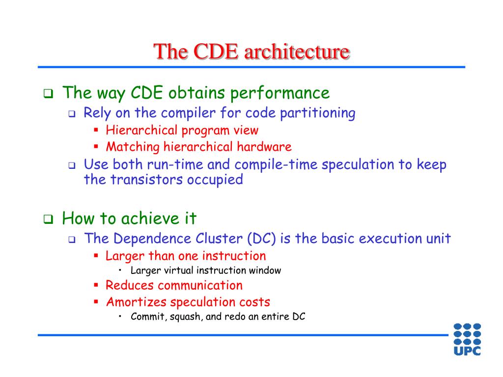 PPT - Compiler-driven, Dependence-centric, Eager-executing Architecture ...