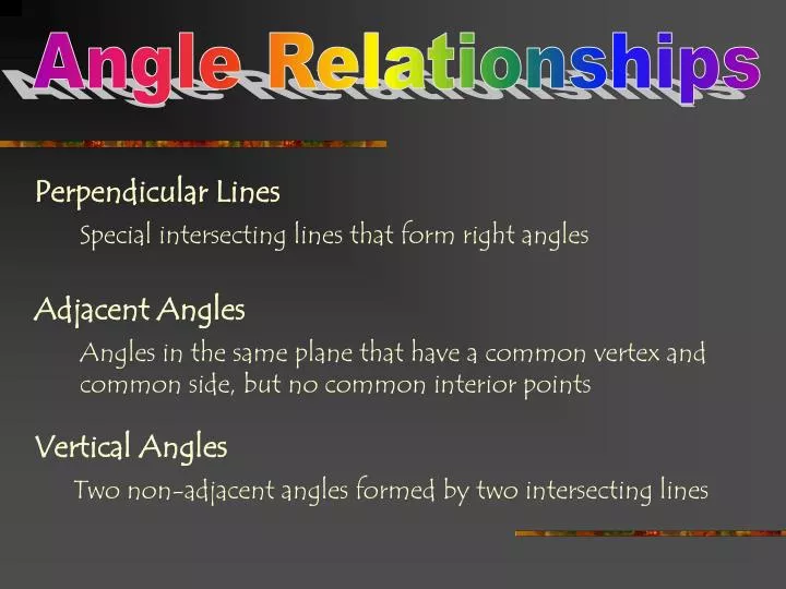 PPT - Angle Relationships PowerPoint Presentation, free download - ID ...