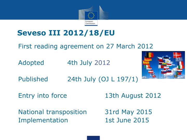 PPT - Seveso Directive on the control of major-accident hazards ...