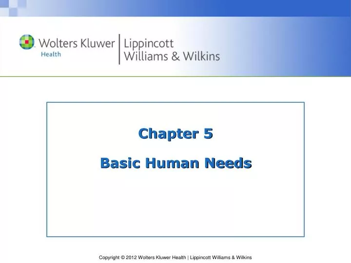 PPT - Chapter 5 Basic Human Needs PowerPoint Presentation, free download - ID:6755328