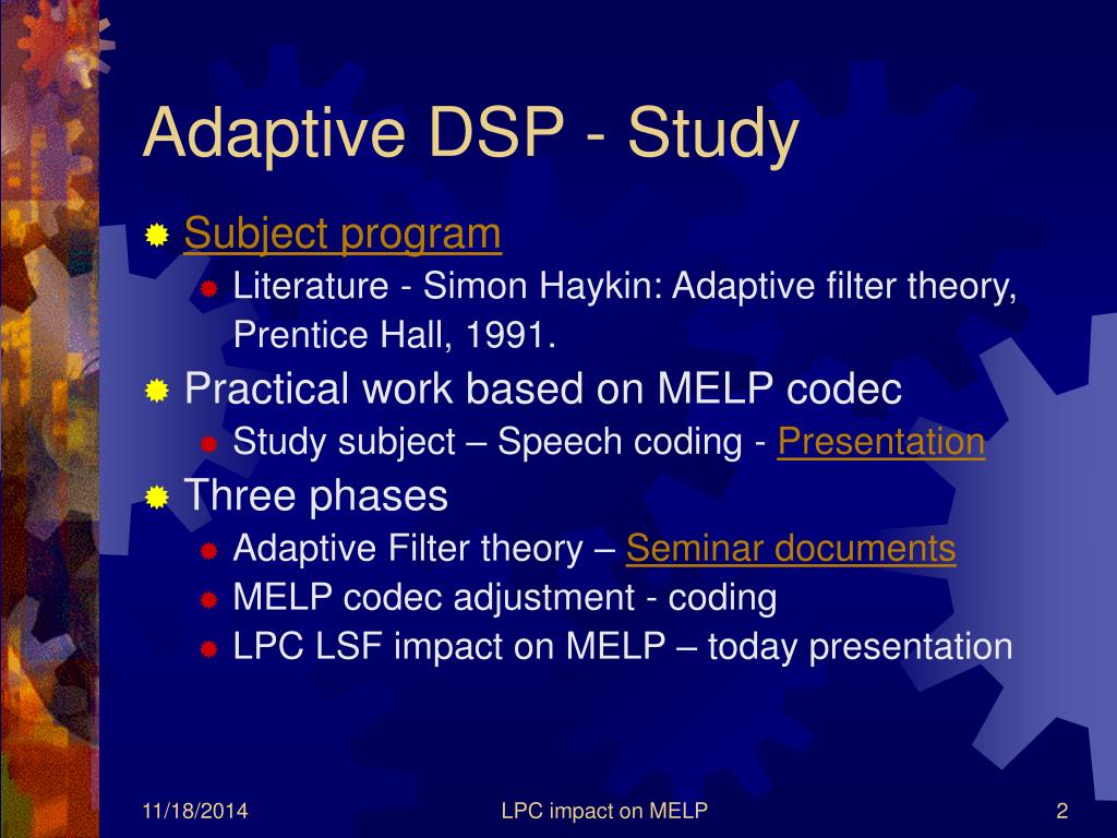 PPT - Linear Predictive Coding in Mixed-Excitation Linear Predictive ... PPT - Linear Predictive Coding in Mixed-Excitation Linear Predictive ...