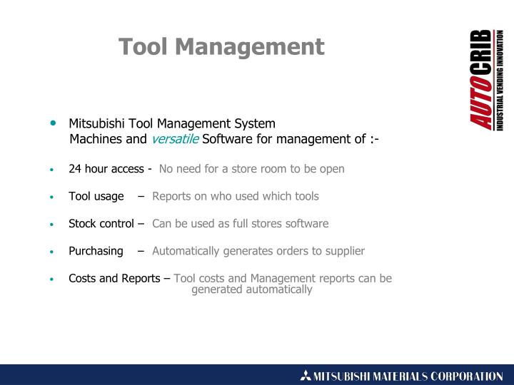 PPT - Tool Management System PowerPoint Presentation - ID:6756235