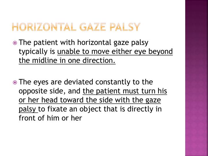 PPT - Gaze palsy PowerPoint Presentation - ID:6756865
