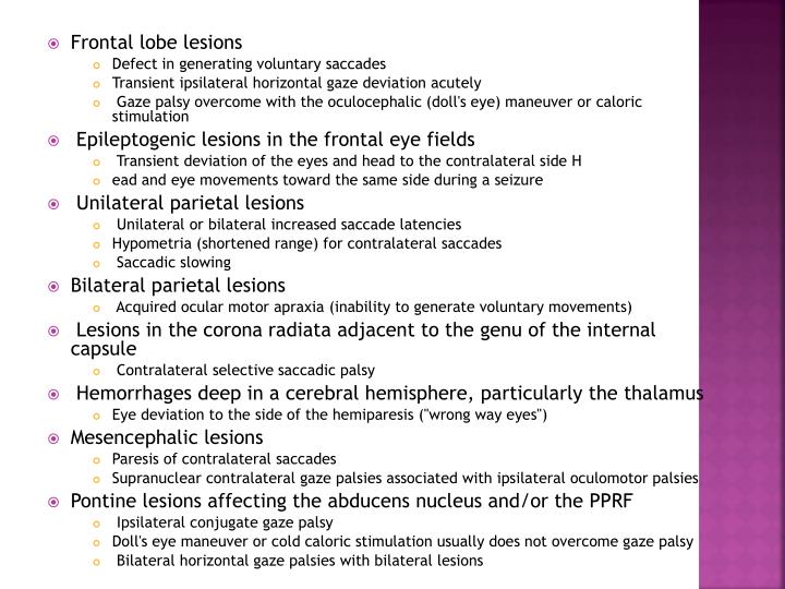 PPT - Gaze palsy PowerPoint Presentation - ID:6756865