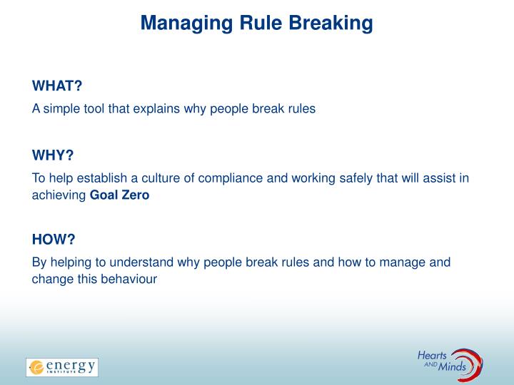 PPT - Managing Rule Breaking PowerPoint Presentation - ID:6757078