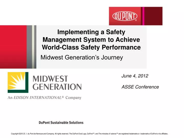 PPT - Implementing a Safety Management System to Achieve World-Class ...