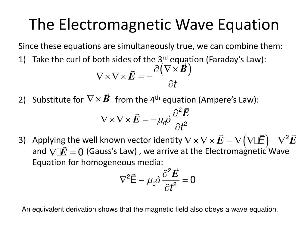 Electromagnetic Wave Equation Derivation Ppt - Tessshebaylo Electromagnetic Wave Equation Derivation Ppt - Tessshebaylo