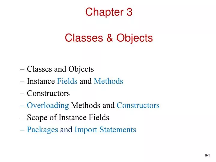 Ppt Chapter 3 Classes And Objects Powerpoint Presentation Free Download Id 6757803