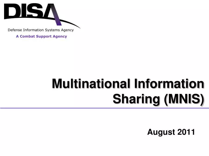 PPT - Multinational Information Sharing (MNIS) PowerPoint Presentation ...