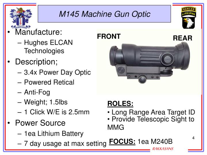 PPT - MMG DEVICES AND DIRECT FIRE CONTROL MEASURES PowerPoint ...