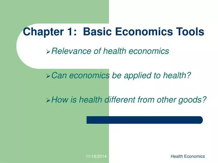 PPT - Chapter 1: Basic Economics Tools PowerPoint Presentation, free ...