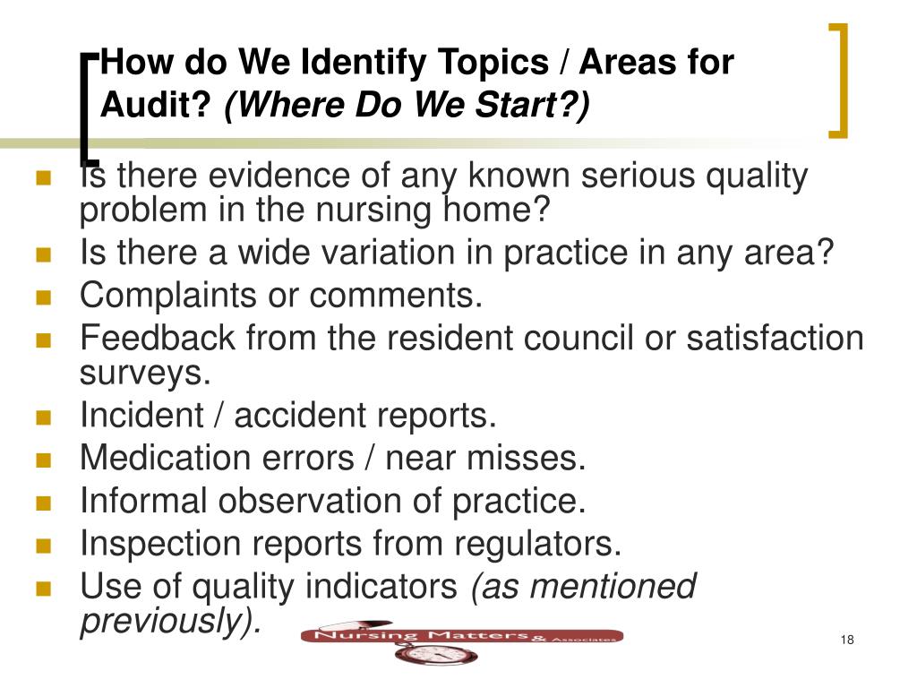 PPT - Audit and Clinical Audit in Residential Care Facilities for Older ...
