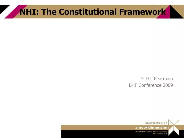 PPT - NHI: The Constitutional Framework PowerPoint Presentation, free ...