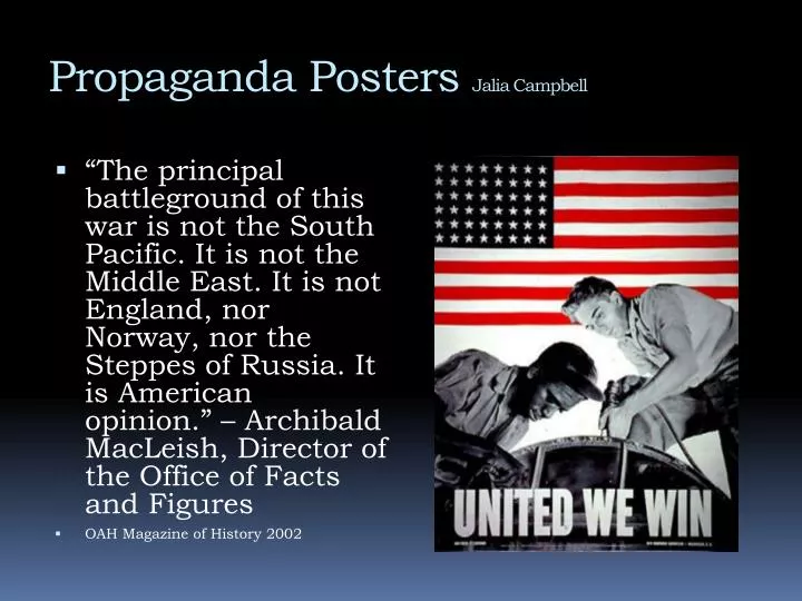 PPT - Propaganda Posters Jalia Campbell PowerPoint Presentation, free ...