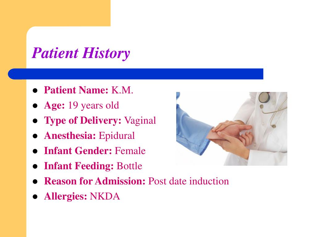 PPT - Parent Newborn Nursing N30010 Summer 2001 Postpartum Case Study ...