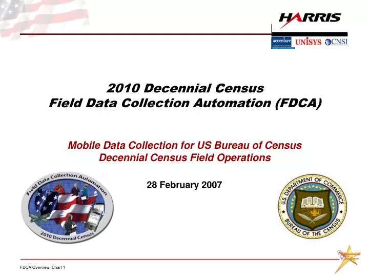 PPT - 2010 Decennial Census Field Data Collection Automation (FDCA ... PPT - 2010 Decennial Census Field Data Collection Automation (FDCA ...