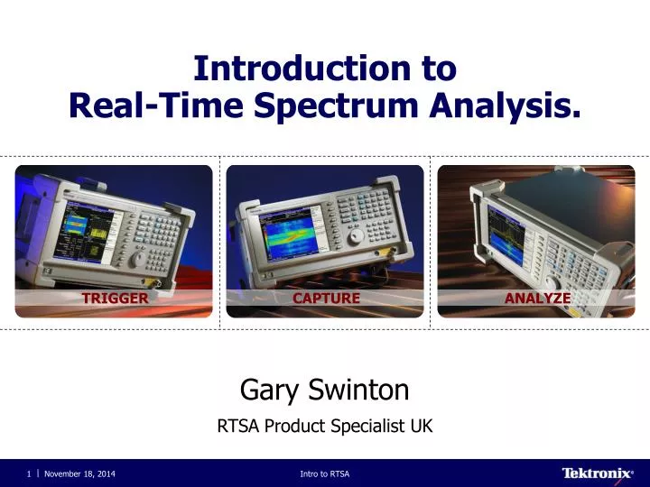 PPT - Introduction to Real-Time Spectrum Analysis. PowerPoint ...