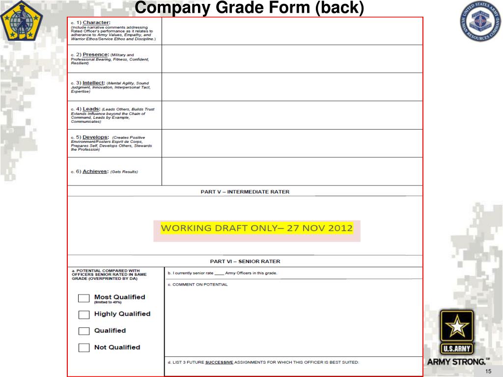 PPT - Revised Officer Evaluation Report PowerPoint Presentation, free ... PPT - Revised Officer Evaluation Report PowerPoint Presentation, free ...