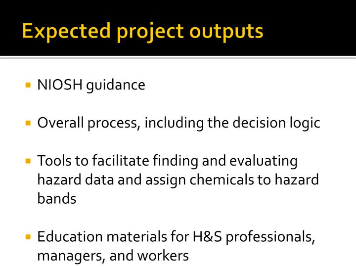 PPT - Occupational Exposure Banding and Exposure Risk Management ...