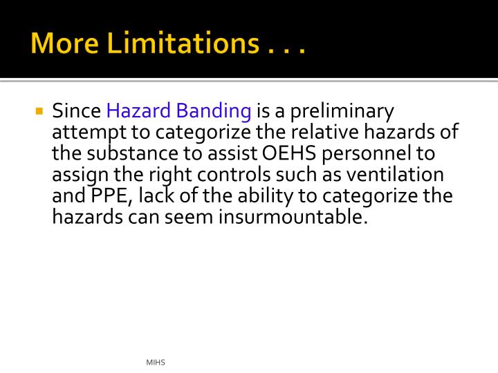PPT - Occupational Exposure Banding and Exposure Risk Management ...