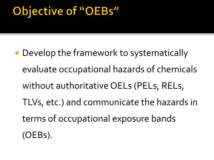 PPT - Occupational Exposure Banding and Exposure Risk Management ...