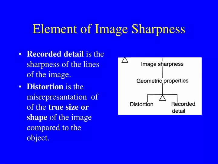 PPT - Element of Image Sharpness PowerPoint Presentation, free download ...