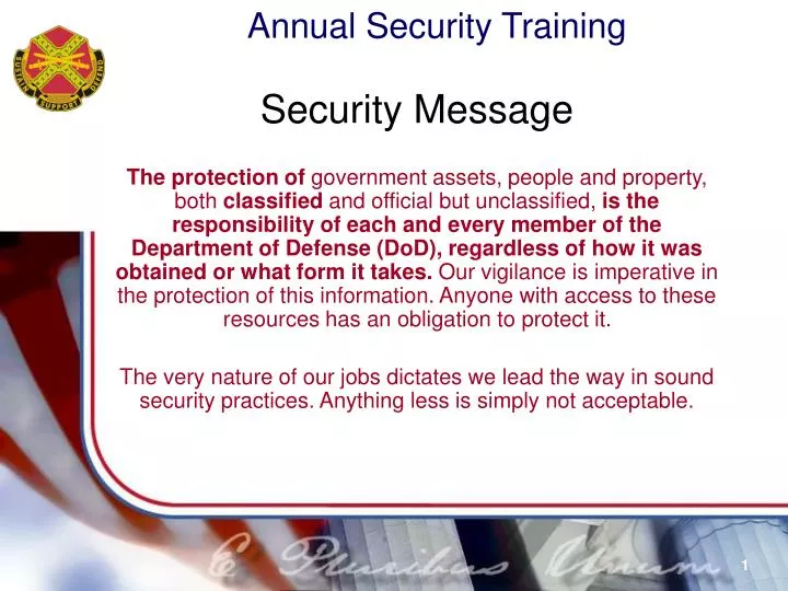 PPT - Security Message PowerPoint Presentation, free download - ID:6762074